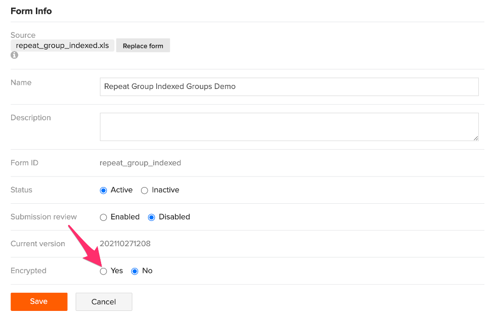 How to: Encrypt your form – Ona Data Help Center