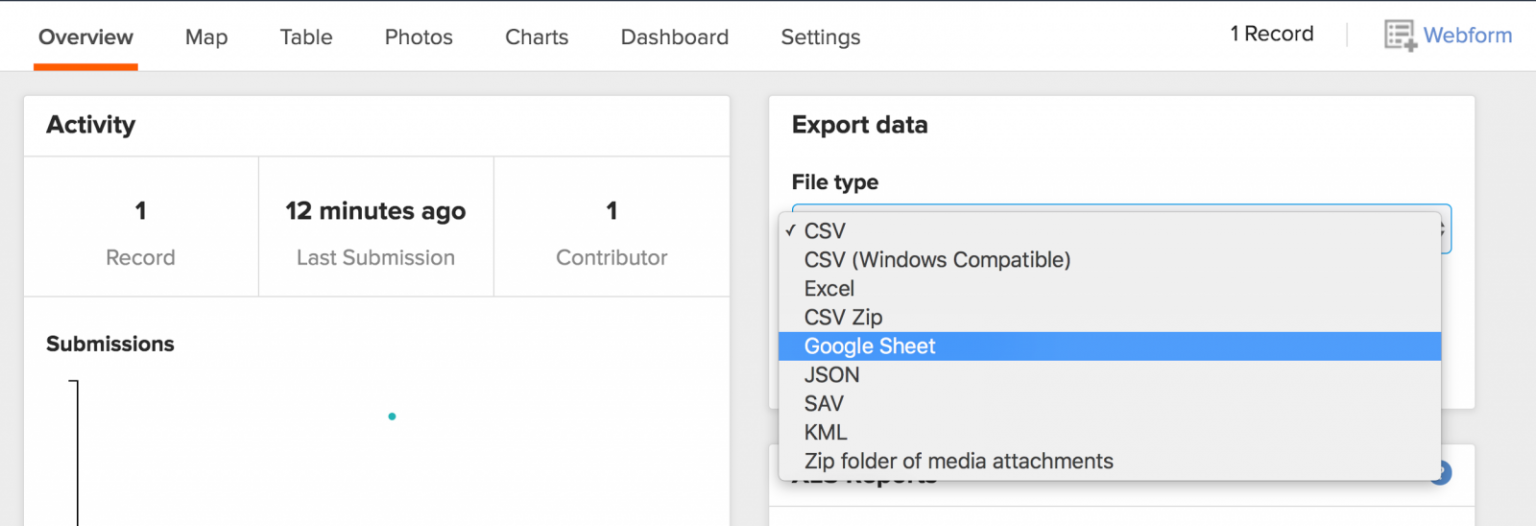 Guide: My First Project – Ona Data Help Center