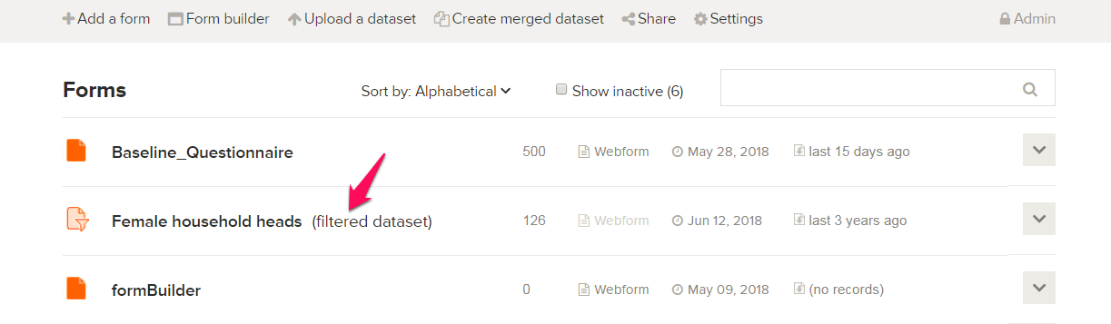 How To Create A Filtered Dataset Ona Data Help Center